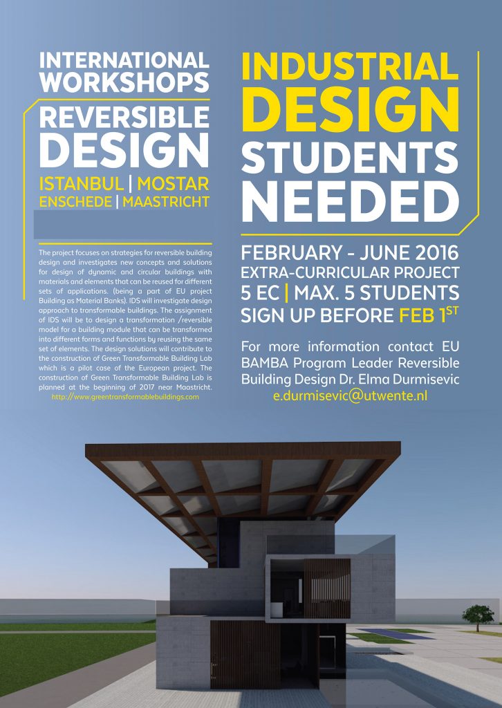 “Reversible Design” Çalıştayı - İTÜ Faculty of Architecture